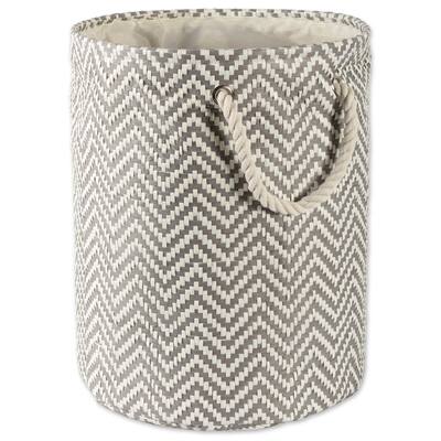 DII® 20" Chevron Print Woven Paper Storage Bin, Color: Gray | Michaels