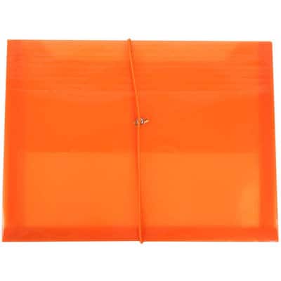 JAM Paper 9.75" x 13" Plastic Elastic Band Closure Expansion Envelopes ...