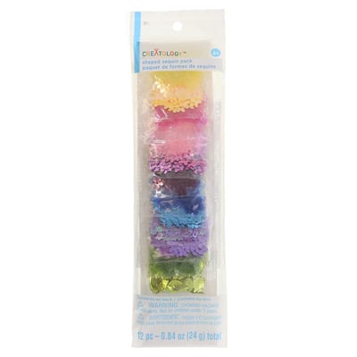 12 Packs: 12 ct. (144 total) Pastel Shaped Sequins by Creatology ...
