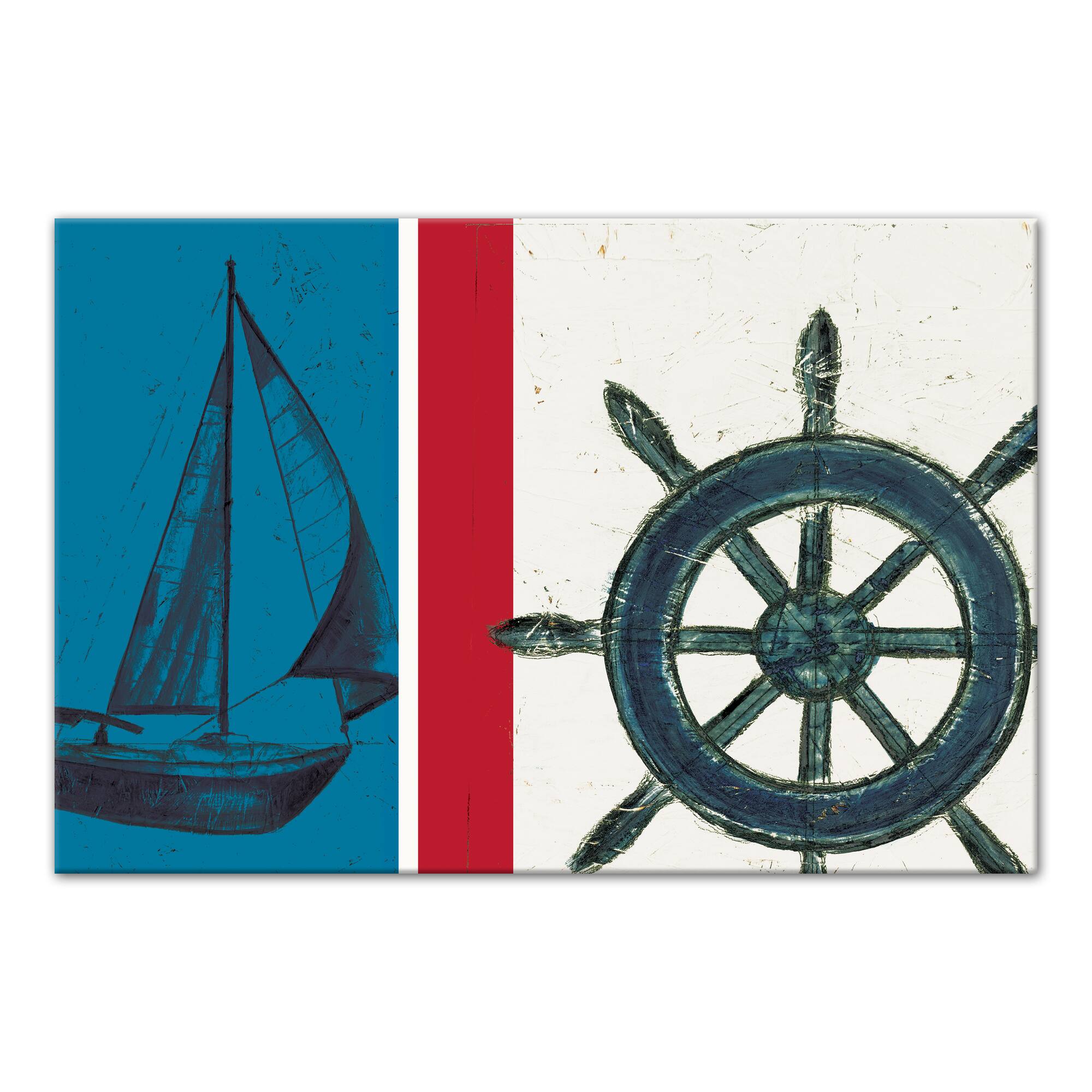 Captains Wheel Collage Canvas Wall Art | Michaels