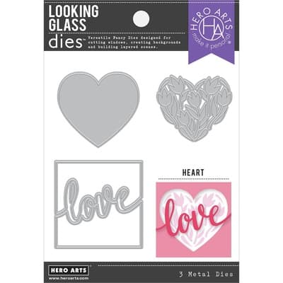 Hero Arts® Looking Glass Dies® Heart Set | Michaels