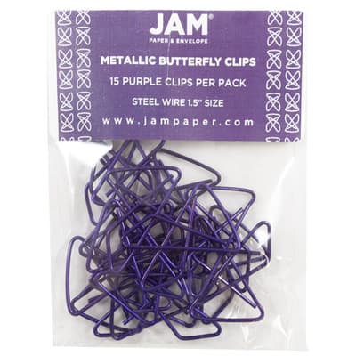 JAM Paper Colorful Butterfly Paper Clips | Michaels