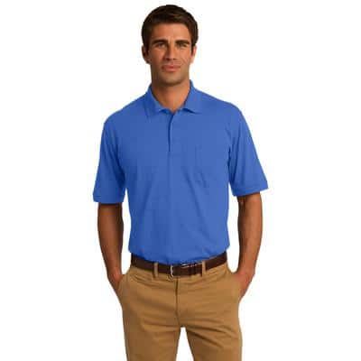 Port & Company® Core Blend Jersey Knit Adult Pocket Polo | Michaels