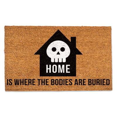 Home is Where the Bodies are Buried Door Mat | Michaels