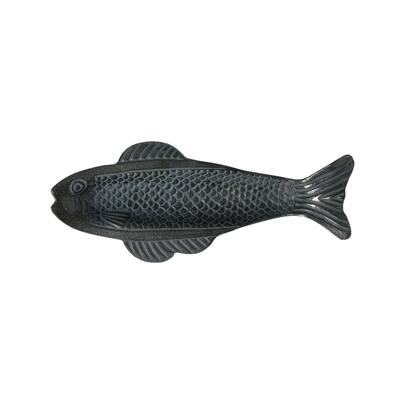Hello Honey® 14" Antique Gray Aluminum Fish-Shaped Serving Dish | Michaels