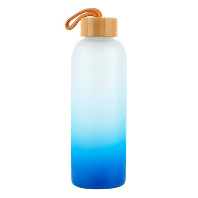24oz. Frosted Glass Sublimation Bottle by Make Market®, Color: Blue ...