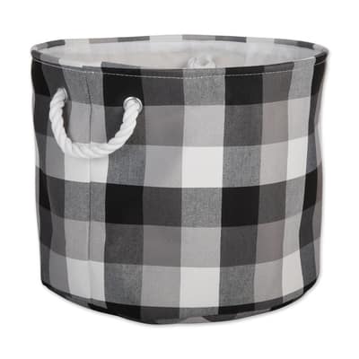 DII® 12" Round Tri-Color Fabric Bin | Michaels