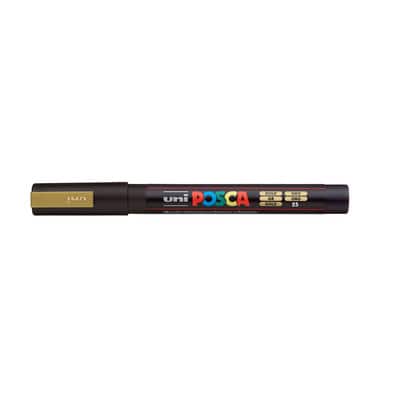 Uni Posca PC-3M Fine Bullet Tip Paint Marker, Color: Gold | Michaels