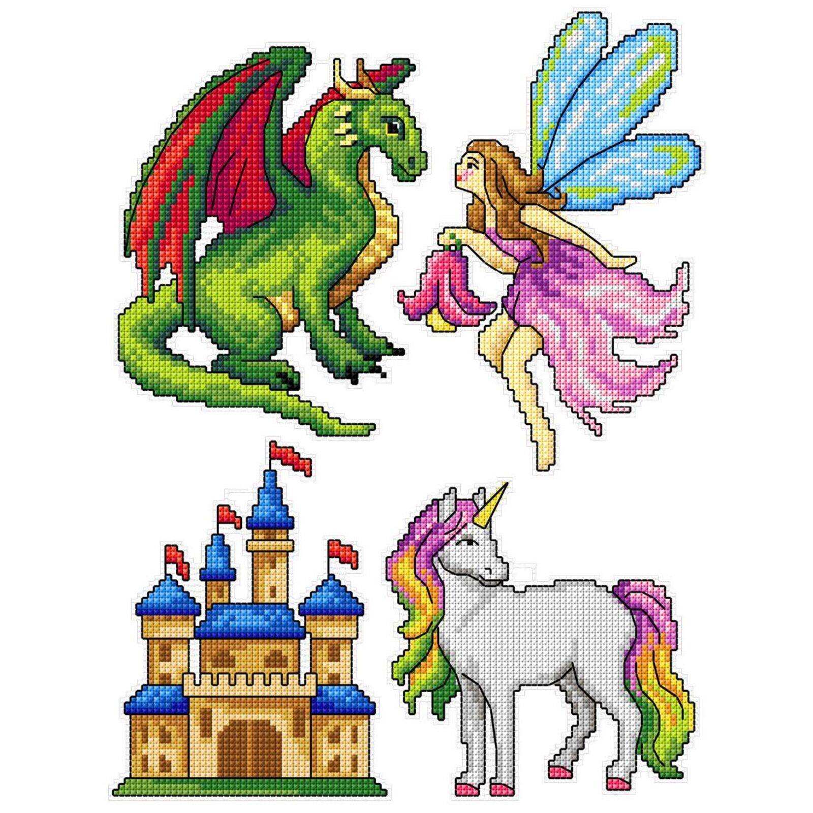 Crafting Spark Magic Heroes Plastic Canvas Counted Cross Stitch Kit ...