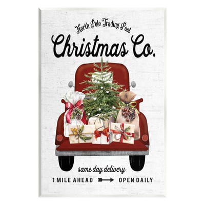 Stupell Industries North Pole Christmas Co. Sign Wall Plaque Art | Michaels