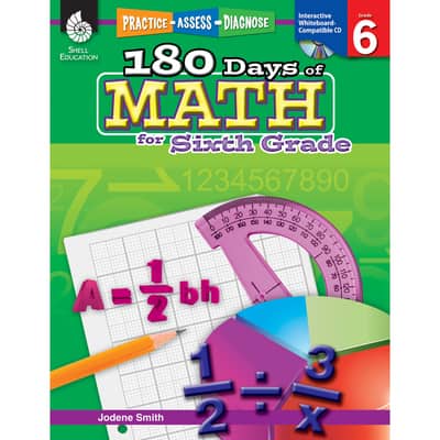 180 Days of Math Activity Book, Grade 6 | Michaels