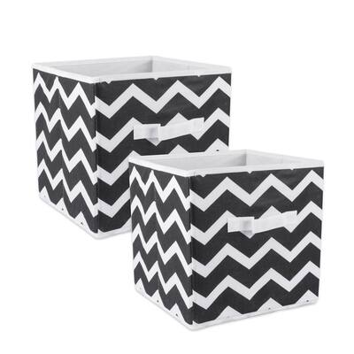 DII® 11" Nonwoven Polyester Chevron Storage Cubes, 2ct. | Michaels