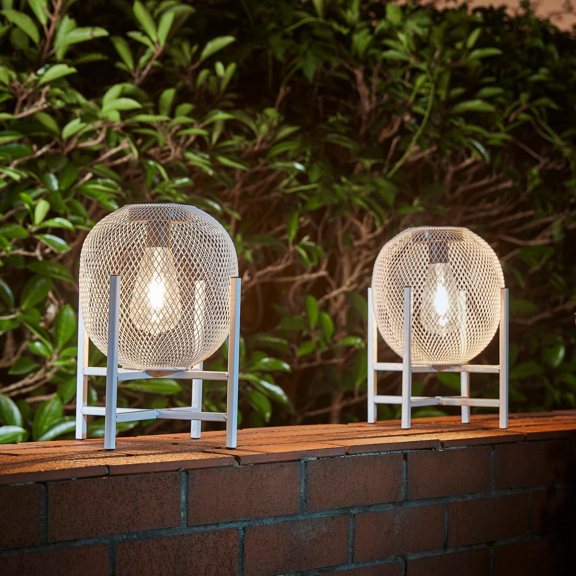 Glitzhome® 11.5" Metal Mesh Solar Powered Lantern with Stand | Michaels