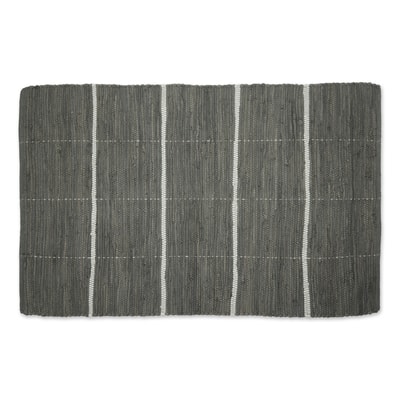 DII® Farmhouse Check Rug, 26" x 40", Color: Gray and Cream | Michaels