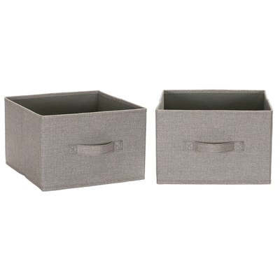 Household Essentials 11.5" Open Storage Box, 2ct. | Michaels