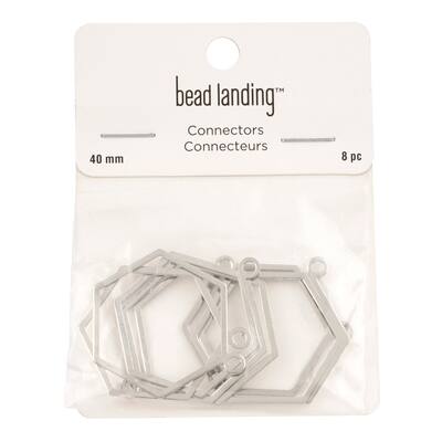 Silver Hexagon Connectors by Bead Landing™ | Michaels