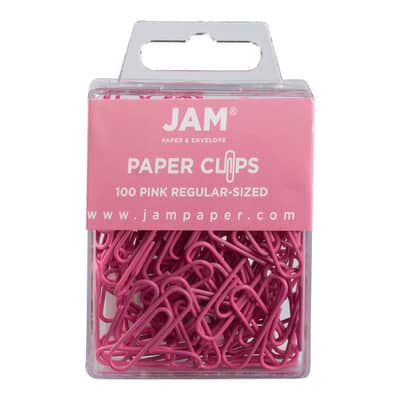 JAM Paper 1" Colorful Standard Paper Clips, 2 Packs of 100 | Michaels