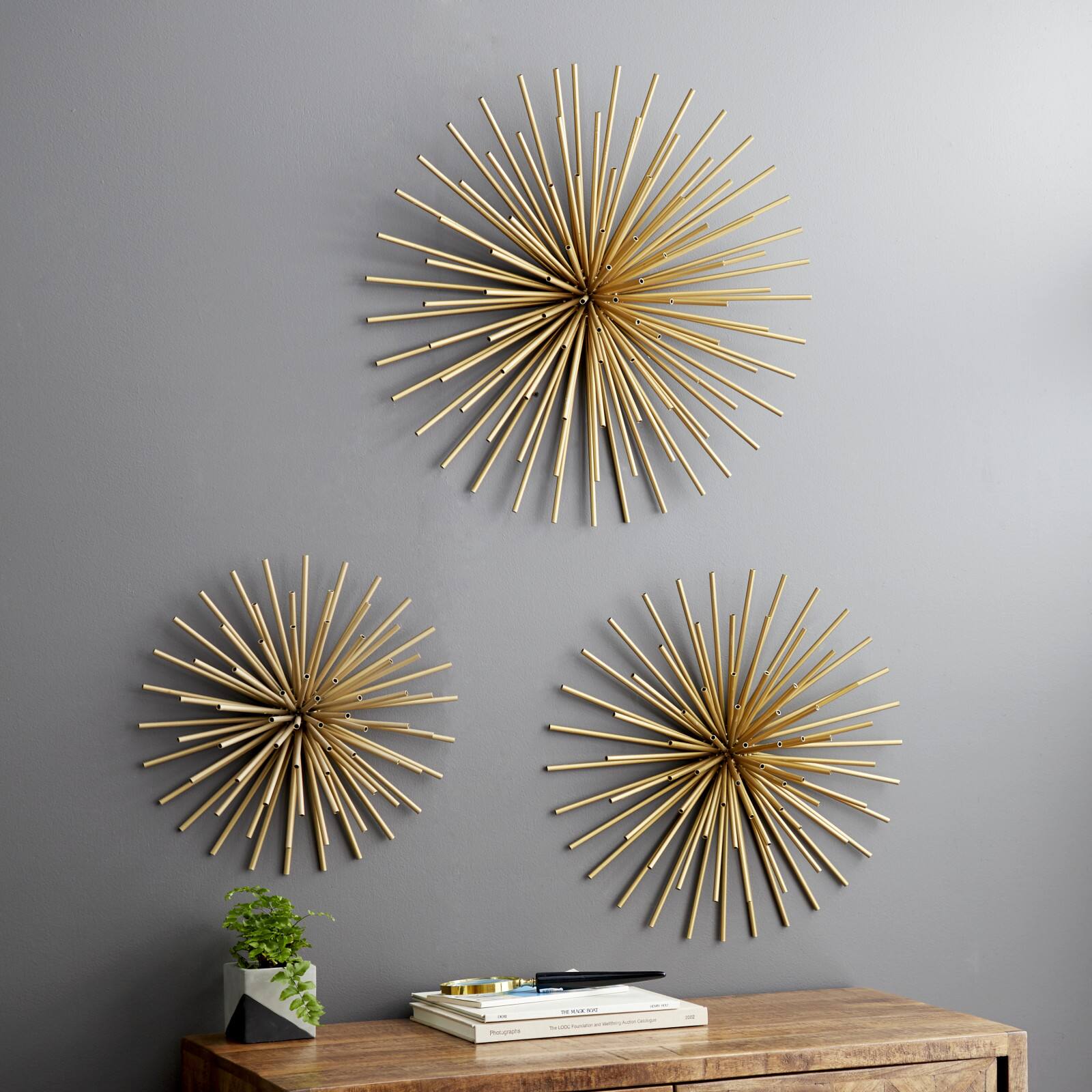 Gold Metal Contemporary Wall Décor Set | Accent Pieces | Michaels