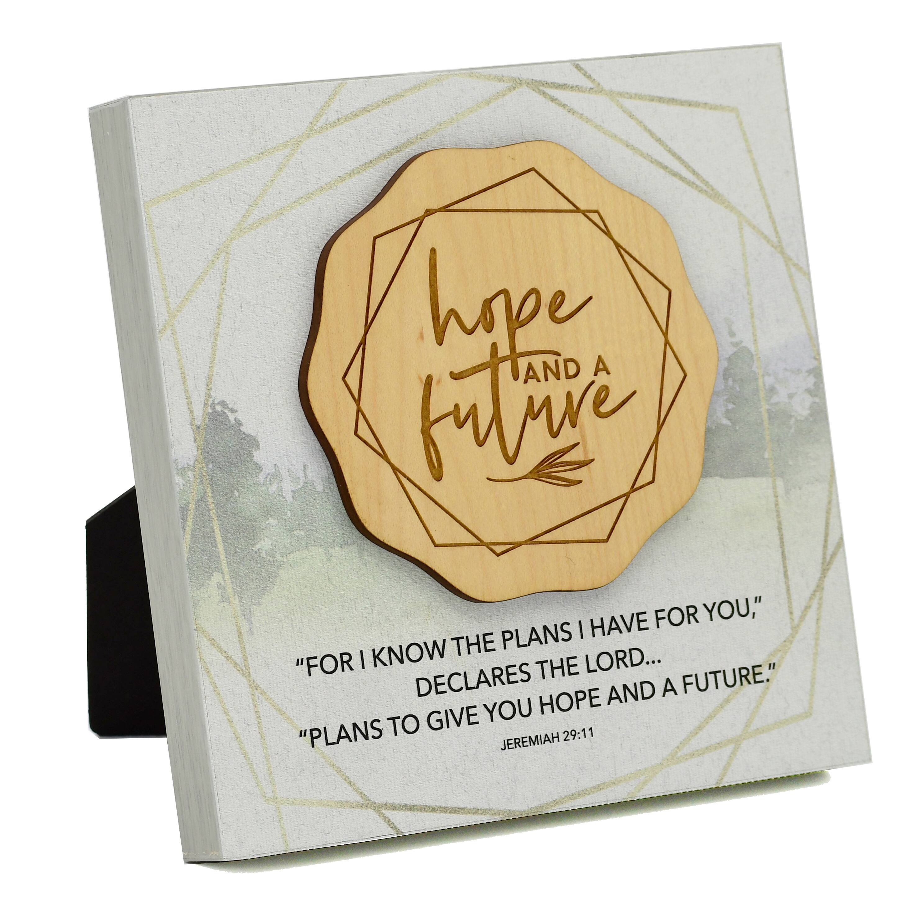6" Hope & A Future Wood Plaque | Michaels