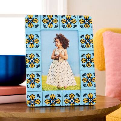 Painted Talavera Tile-Inspired Frame | Michaels