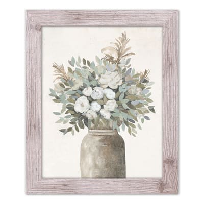 Modern Transitional Flowers 16" x 20" Western White Framed Print | Michaels