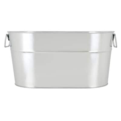 12" Silver Oval Metal Bucket by Celebrate It™ | Michaels