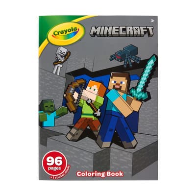 Crayola® Minecraft Coloring Book & Sticker Sheet | Michaels