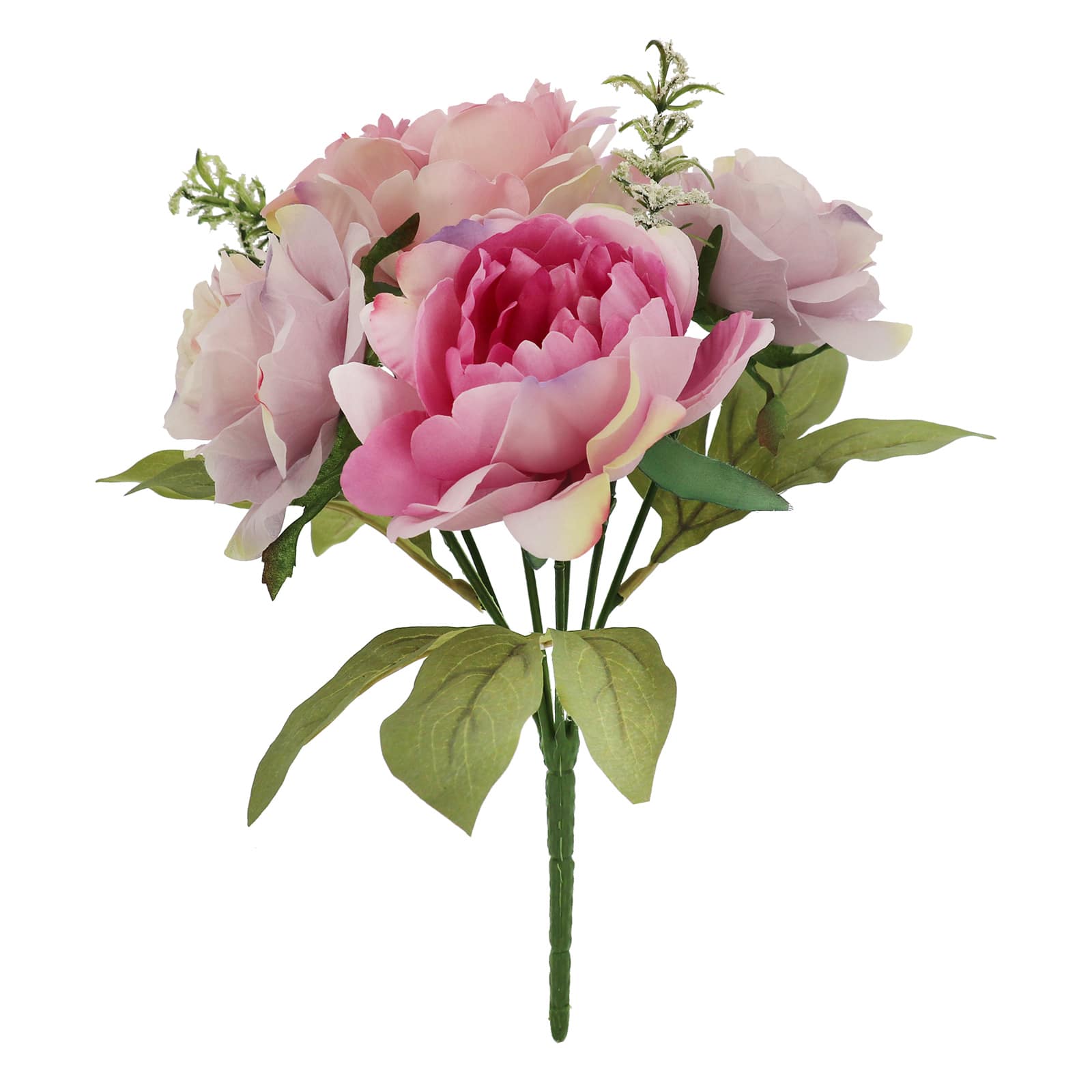 13" Pink & Purple Rose & Peony Bush by Ashland® | Michaels