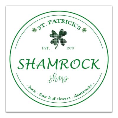 Shamrock Shop 16" x 16" Canvas Wall Art | Michaels