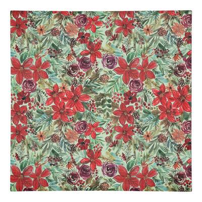 Holiday Blooms Pattern Cotton Twill Napkin | Michaels
