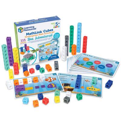 Learning Resources Mathlink Cubes Kindergarten Math Activity Set: Sea ...