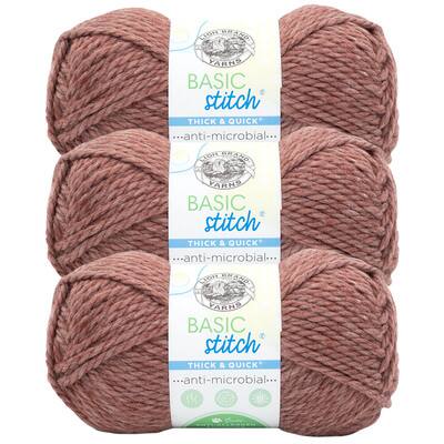 3 Pack Lion Brand® Basic Stitch Antimicrobial Thick & Quick Yarn | Michaels