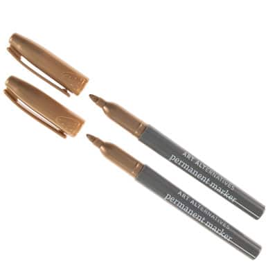Art Alternatives Gold Fine Permanent Marker Set | Michaels