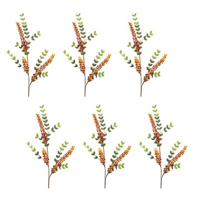 32" Orange Berry Foliage Sprays, 6ct. | Michaels