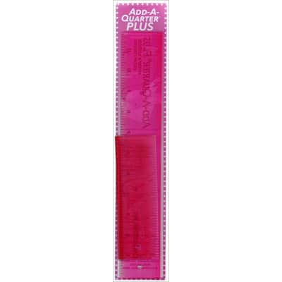 CM Designs Pink 6" & 12" Add-A-Quarter Plus Ruler | Michaels
