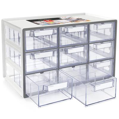 Arteza® Gray 9 Drawer Stackable Storage Cabinet | Michaels
