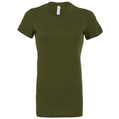 BELLA+CANVAS® Women's Favorite T-Shirt, Size: Medium, Color: Olive ...