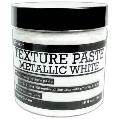 Ranger Metallic White Texture Paste | Michaels