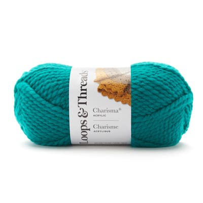 Charisma® Yarn by Loops & Threads®, Color: Blue Grass | Michaels