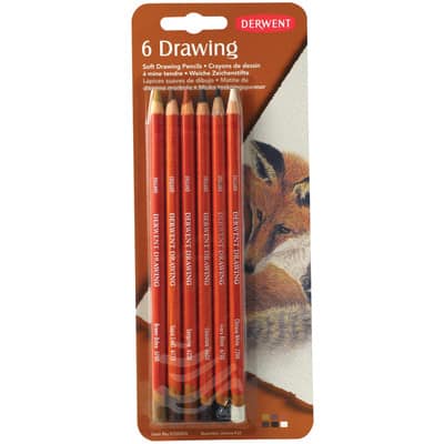 Derwent® Soft Drawing Pencil 6 Color Set | Michaels