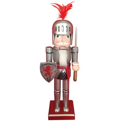 Santa's Workshop 14" Red Lion Knight Nutcracker | Michaels