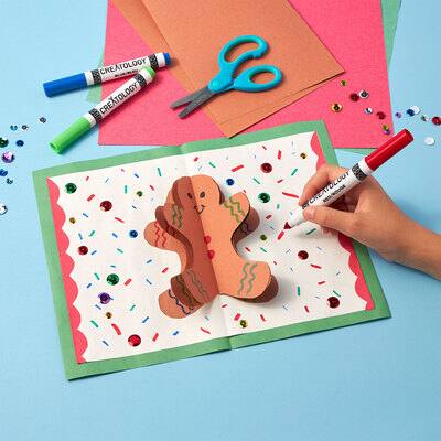 Gingerbread Man Pop-Up Card | Projects | Michaels