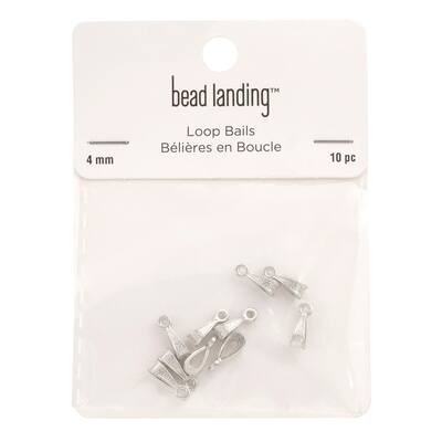4mm Loop Bails Findings, 10ct. by Bead Landing™ | Bails | Michaels