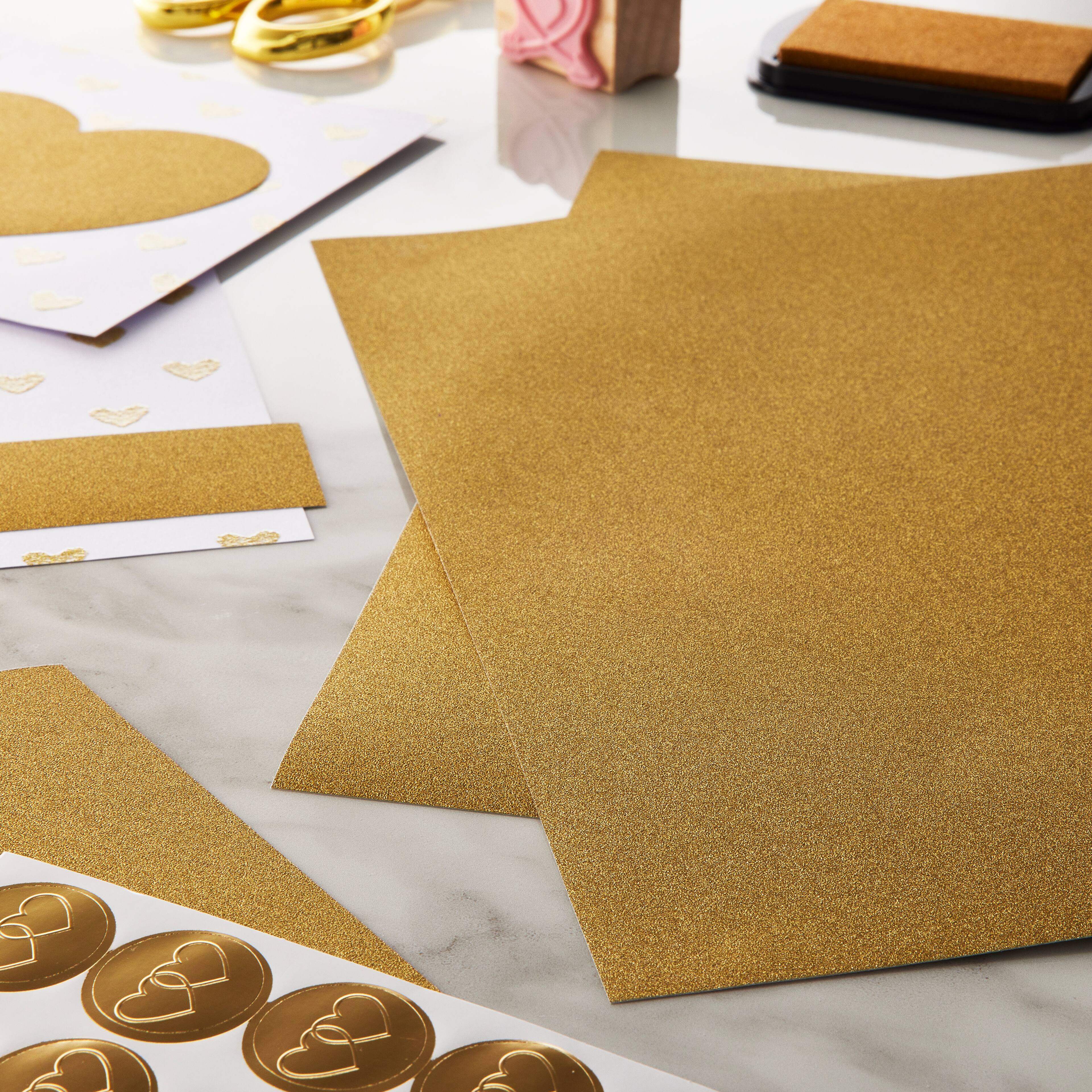 24 Pack: Signature™ POW Glitter Cardstock Paper by Recollections™, 12 ...