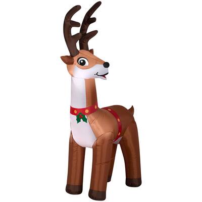 6ft. Airblown® Inflatable Reindeer | Michaels