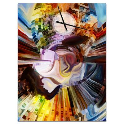 Designart 'Layers Of Inner Paint Modern Rectangular Wall Clock | Michaels