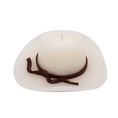 White Cowboy Hat Candle by Ashland® | Michaels