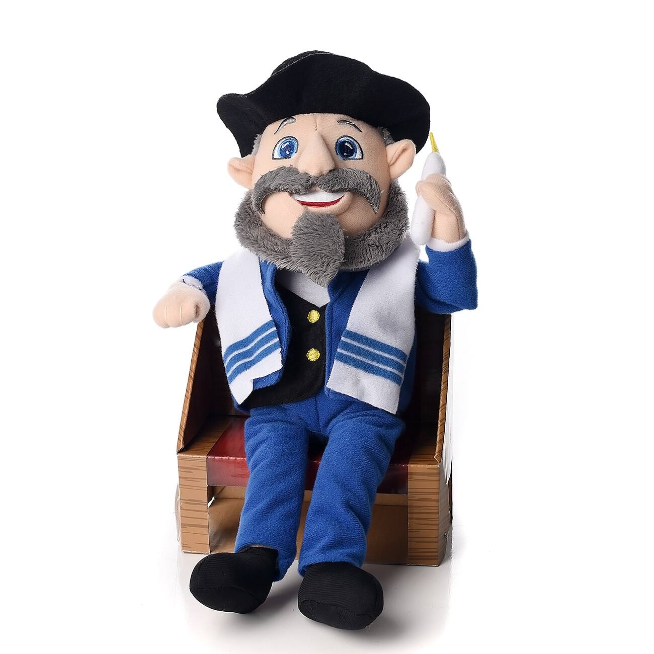 Buy The Mensch On A Bench Talking Rabbi Doll at Michaels