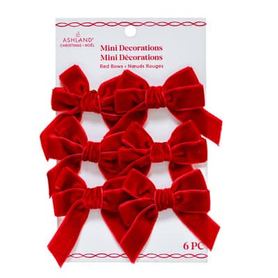 Mini Red Bows, 6ct. by Ashland® | Michaels