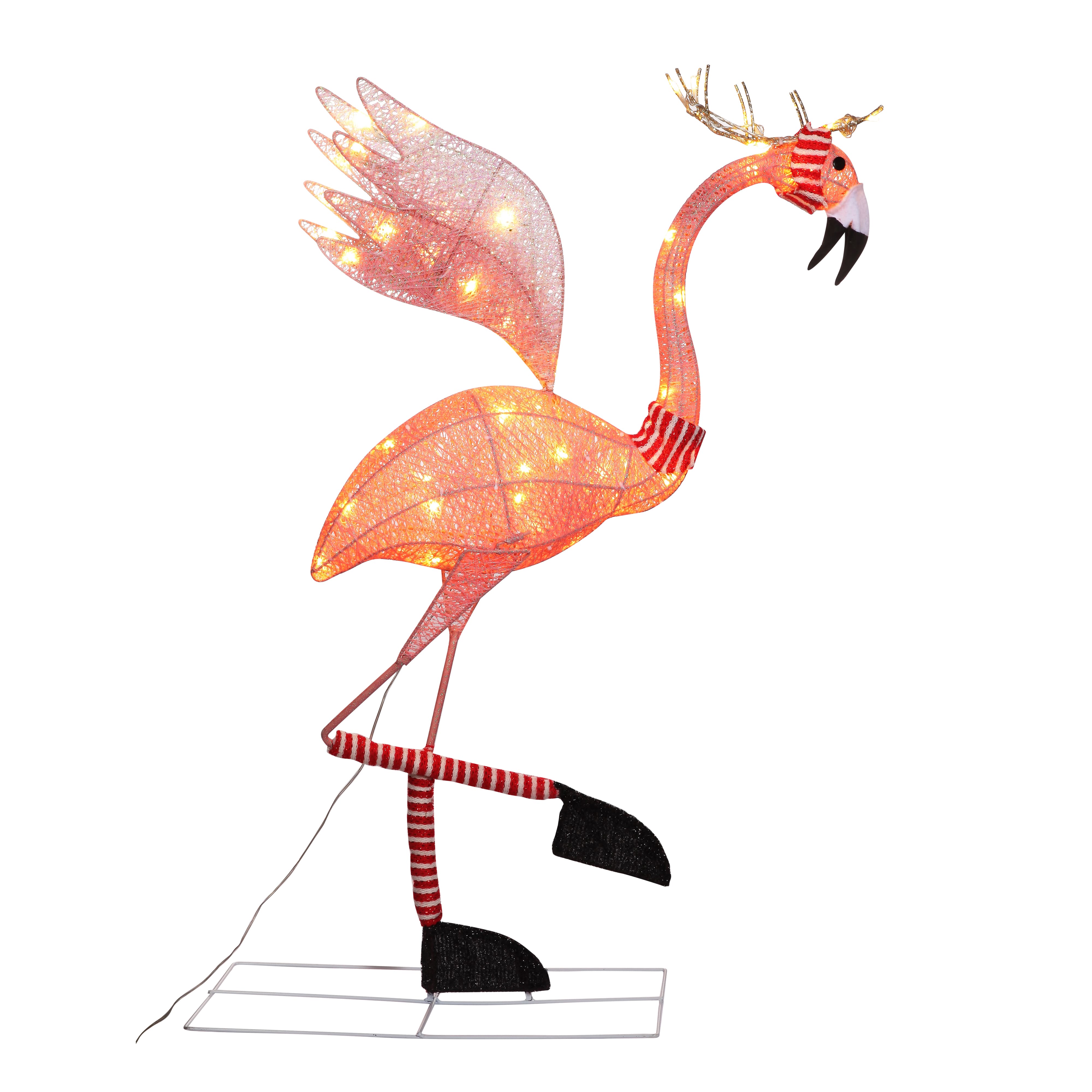 Haute Decor 3.5ft. LED Lighted Reindeer Flamingo | Michaels